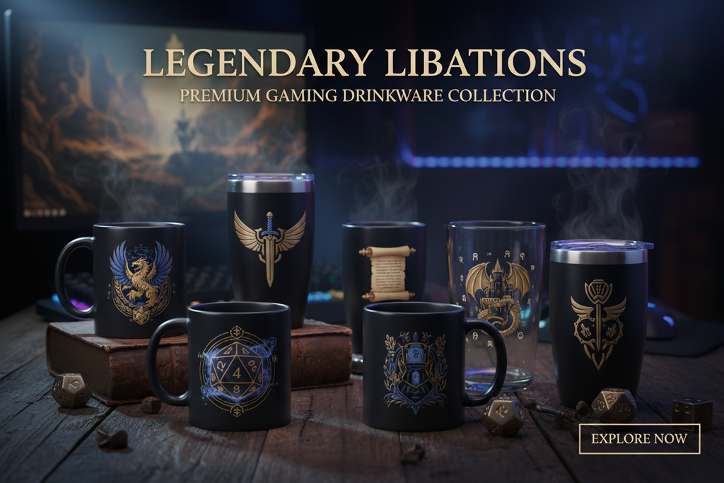 Gaming Drinkware | RPG Mugs Tumblers Glasses - D&D Geek Culture – Open ...
