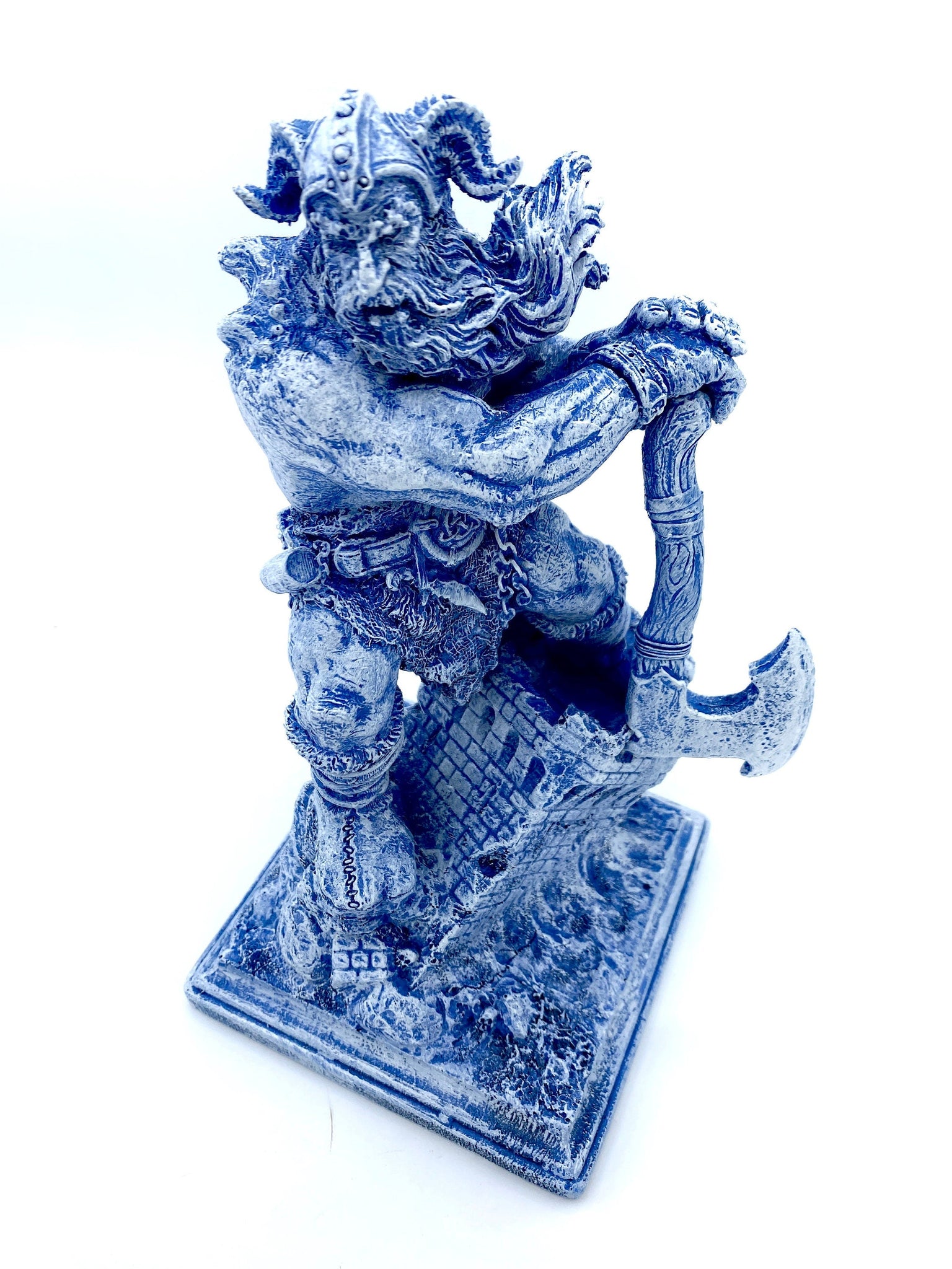 Frost Giant Statue, Hand Painted Resin Sculpture | Mythical Viking Cre ...