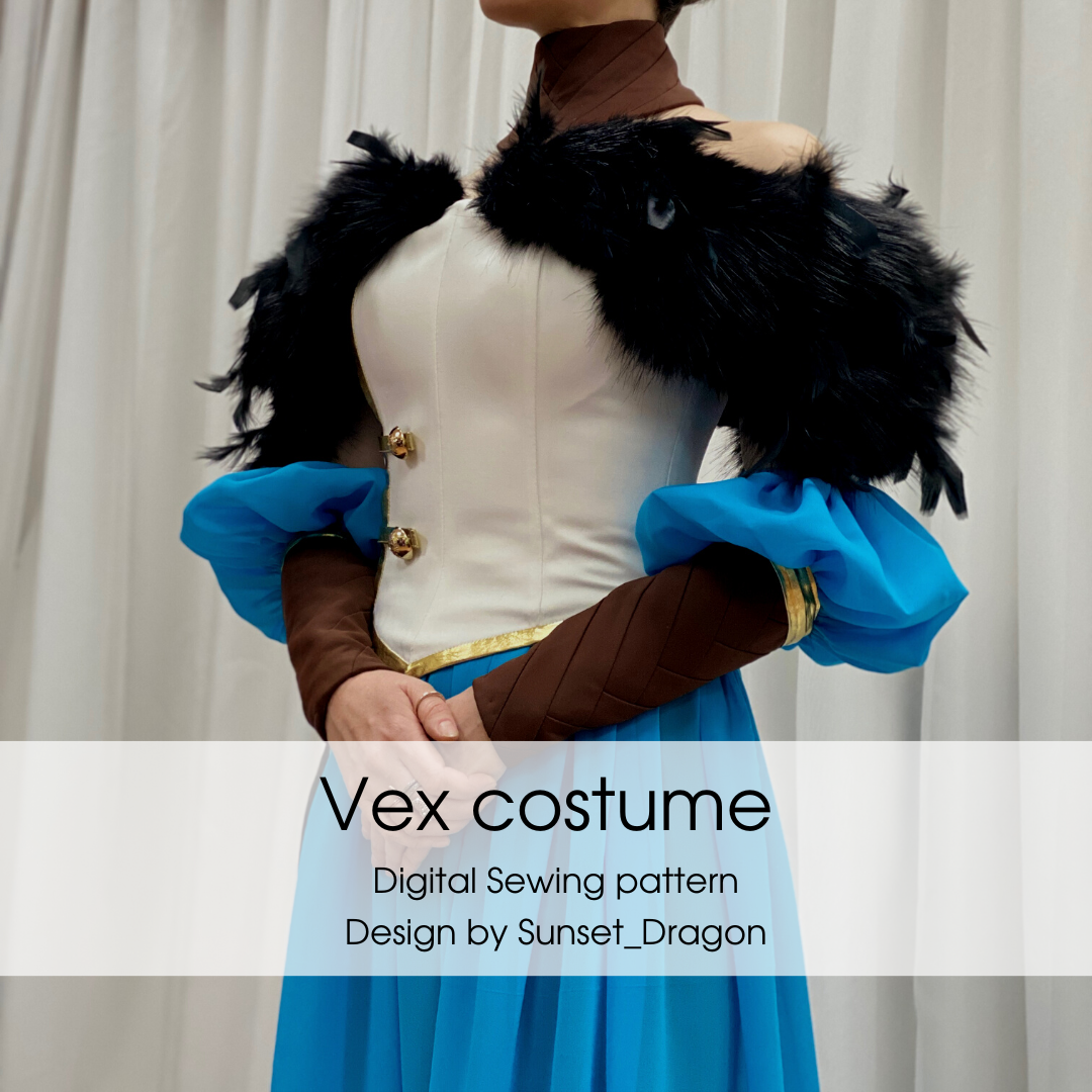 Vex Corset Costume Set for Cosplay Enthusiasts Digital Sewing Patterns ...
