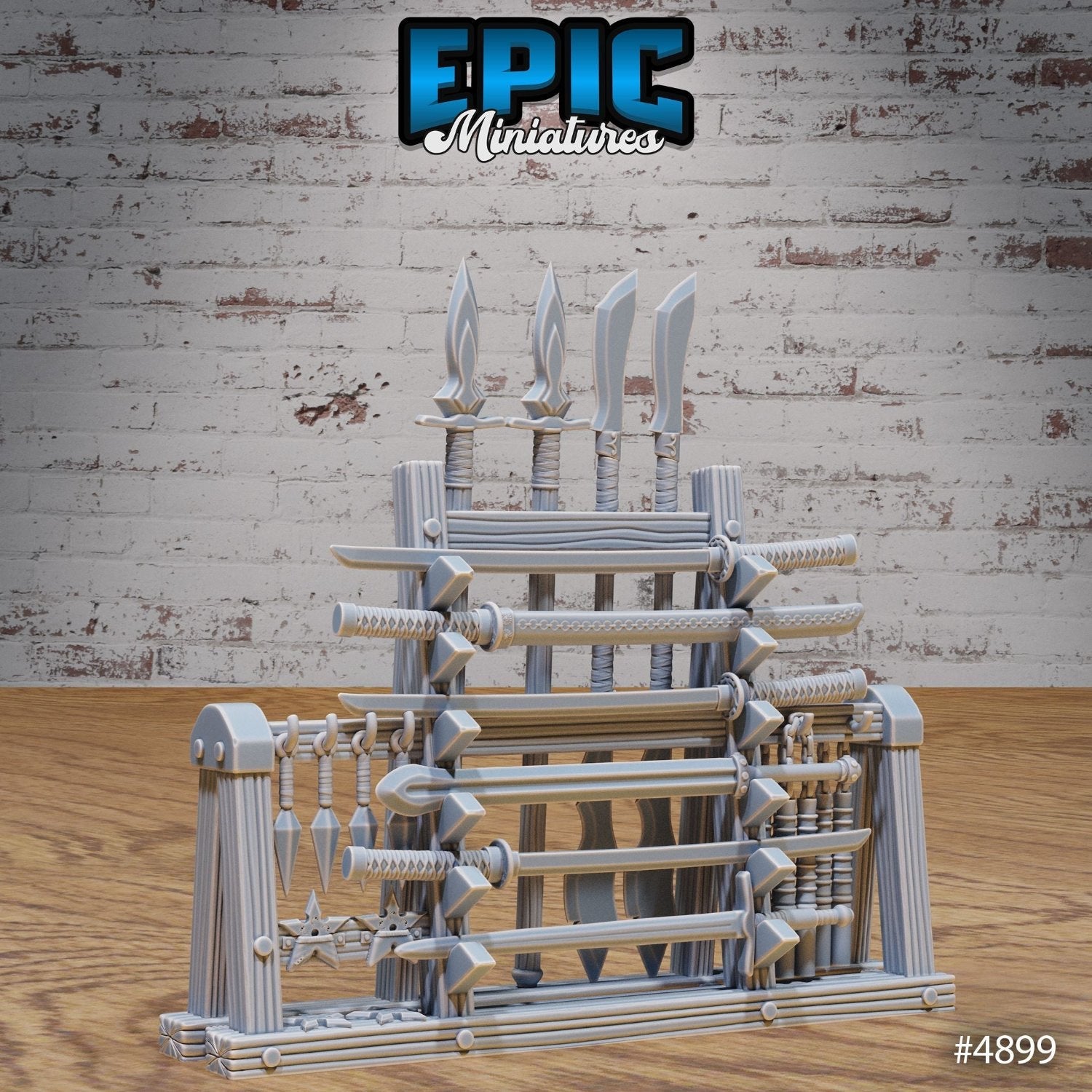 Eastern Temple Scatter - Monk Weapons Shelf – Open Gaming Store