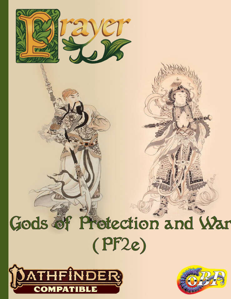 Prayer - Gods of Protection and War (PF2E) – Open Gaming Store