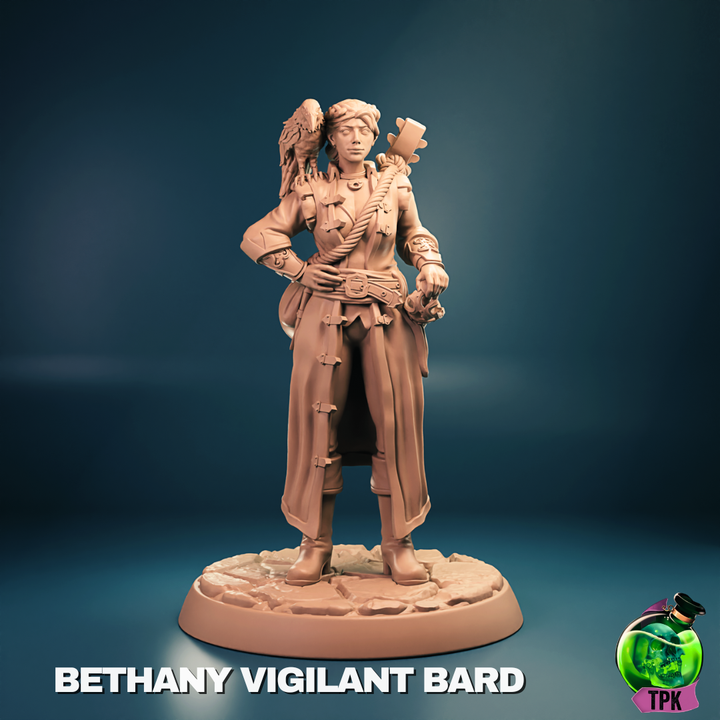 Bethany Vigilant Bard - Female Human Bard - Miniature & Bust – Open ...