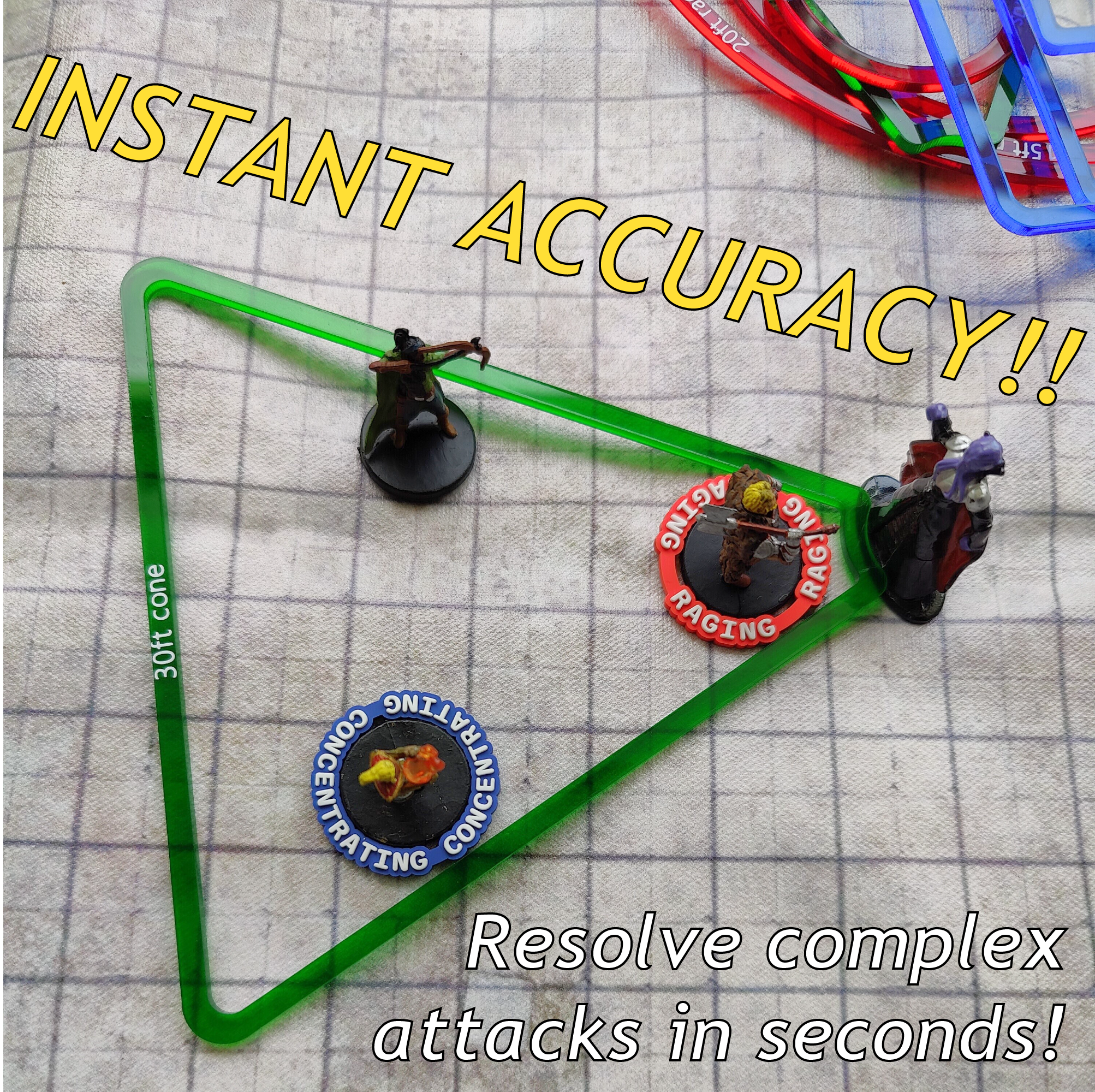 DND AOE Spell Templates | 16 Area of Effect Markers for D&D 5E & RPGs ...