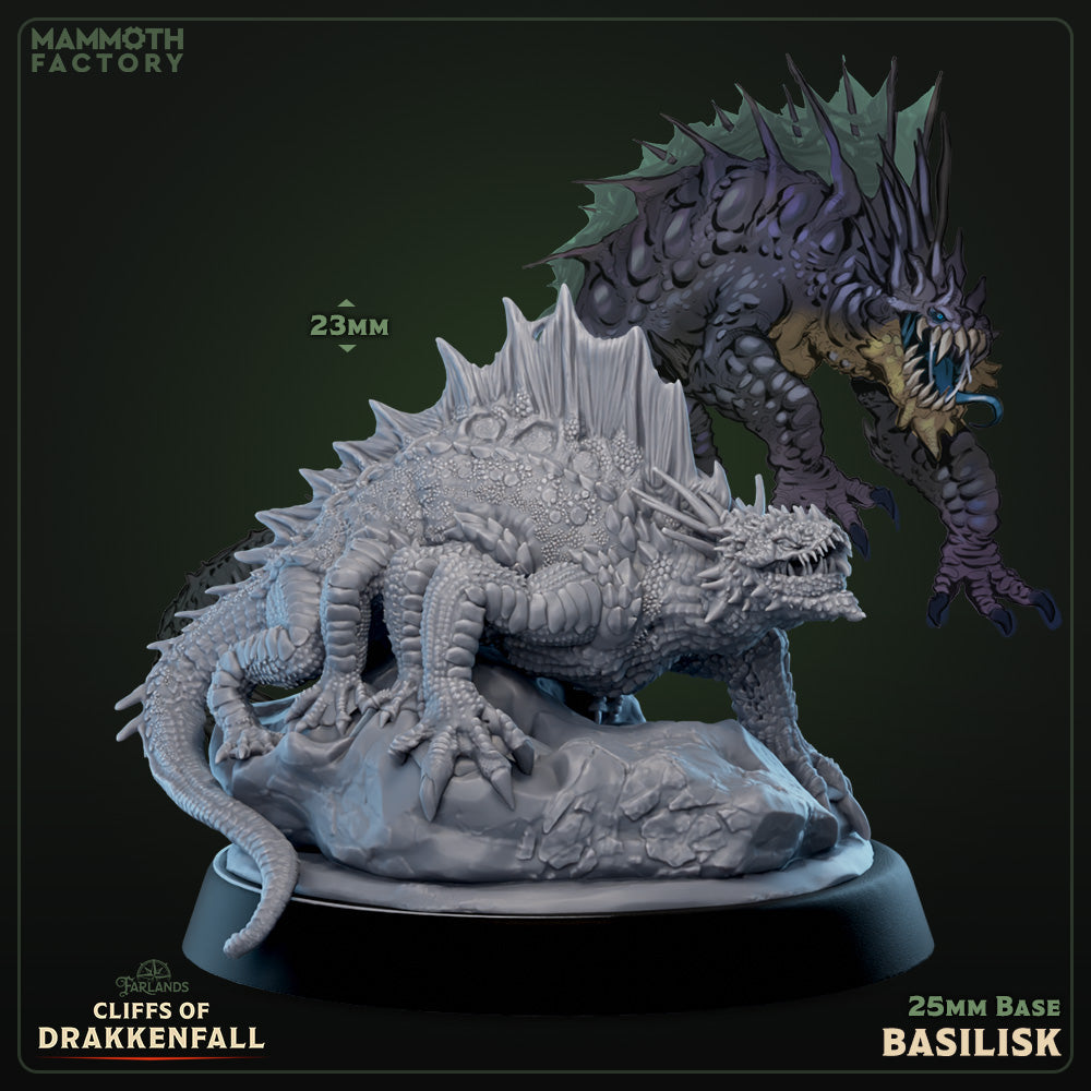 Basilisk Miniature - D&D Cliffs of Drakkenfall Monster – Open Gaming Store