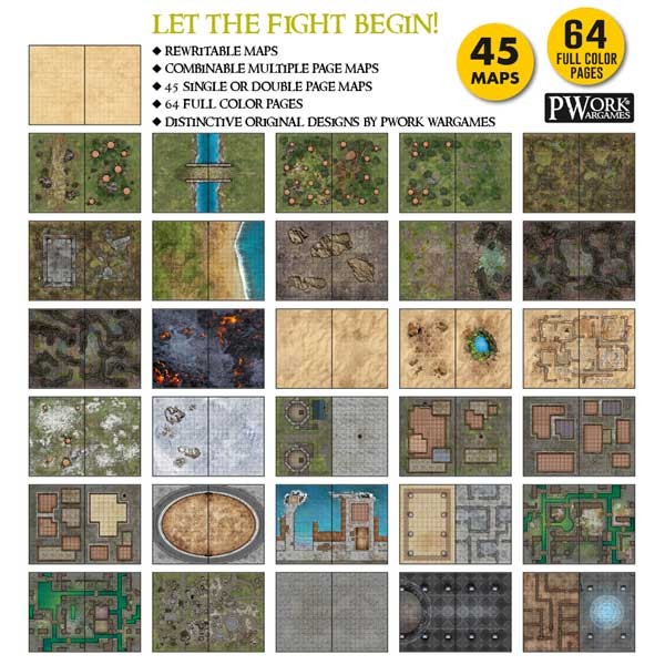 Combat Book 1: Fantasy Rewritable Combat Maps for Tabletop RPGs – Open ...