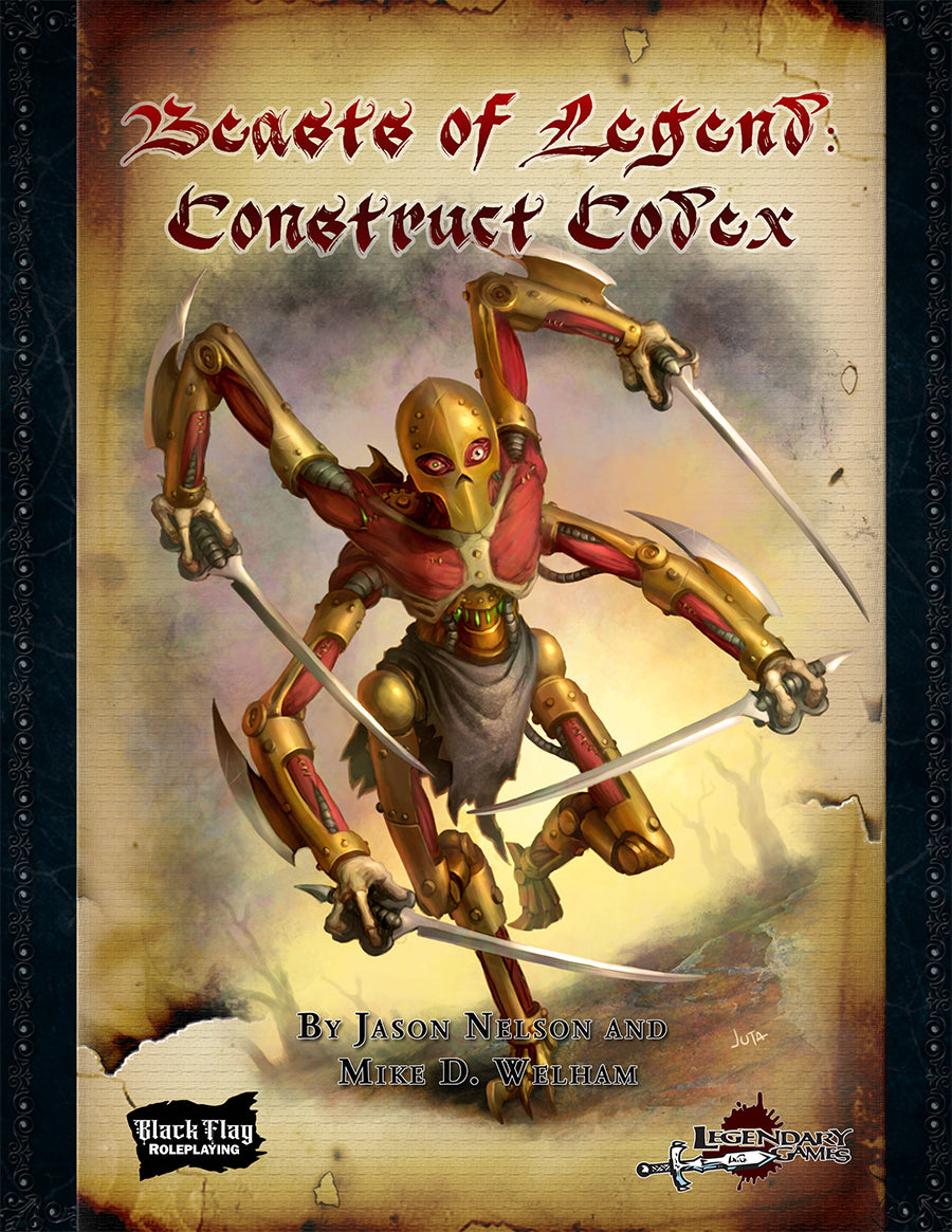 Beasts of Legend: Construct Codex (Black Flag RPG) – Open Gaming Store