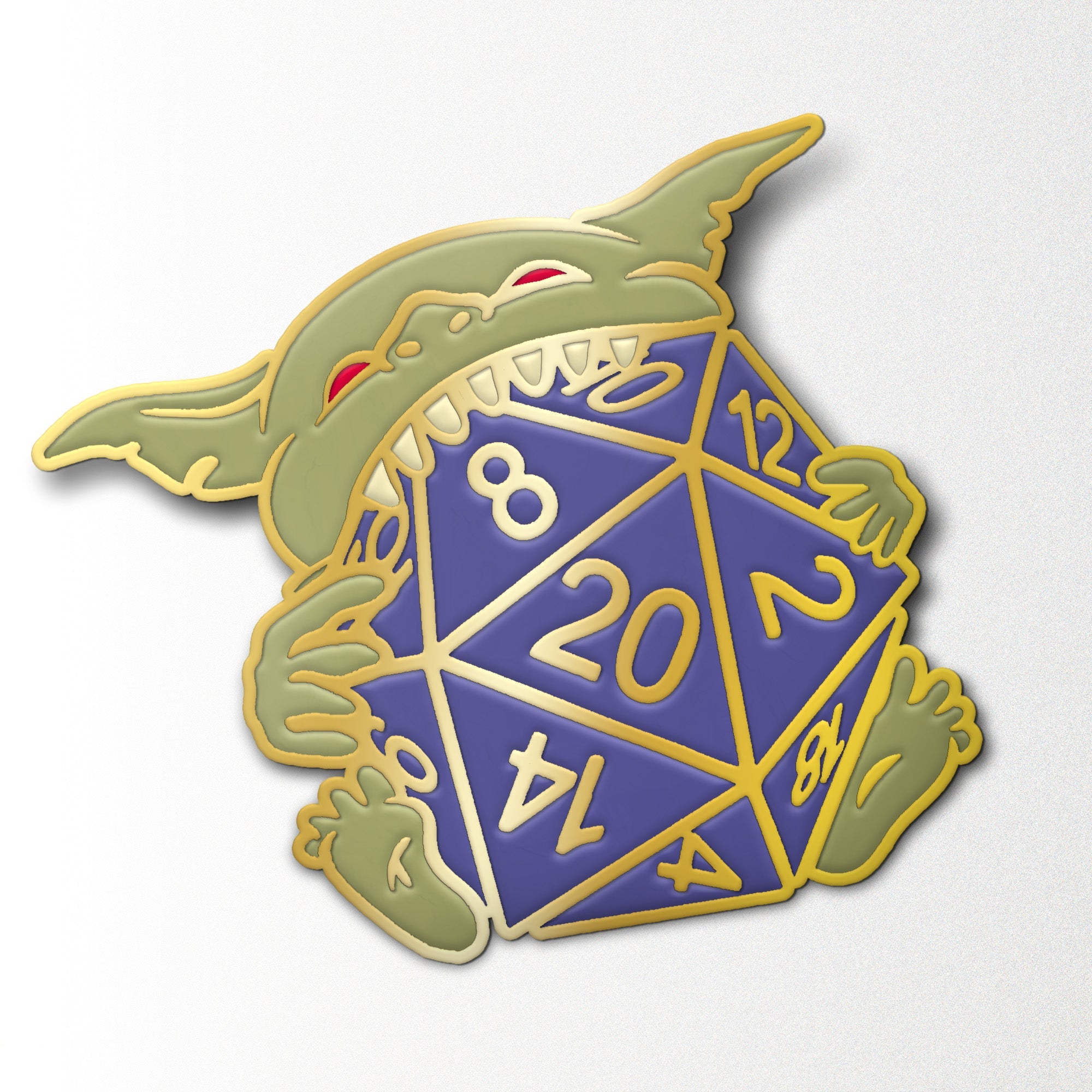 Dice Goblin Feeding - Enamel Pin – Open Gaming Store