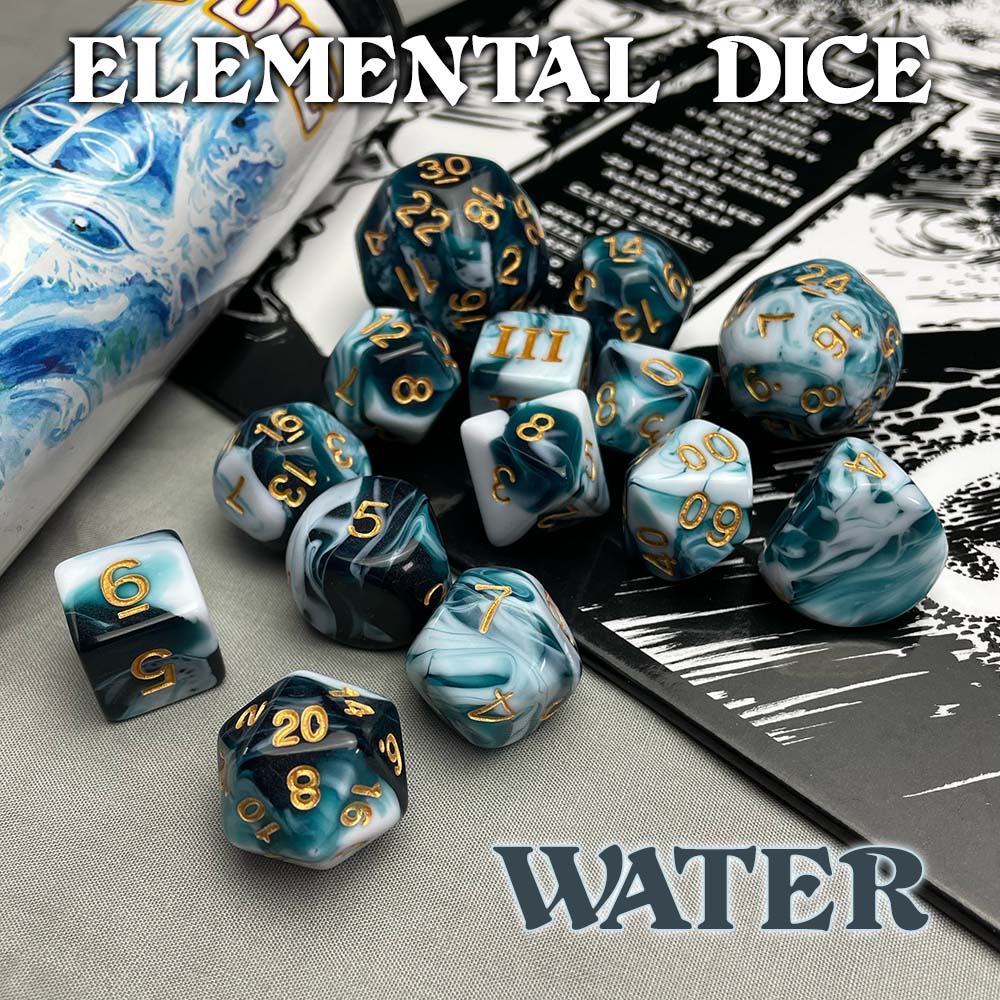 Dungeon Crawl Classics Dice: Elemental Dice - Water – Open Gaming Store