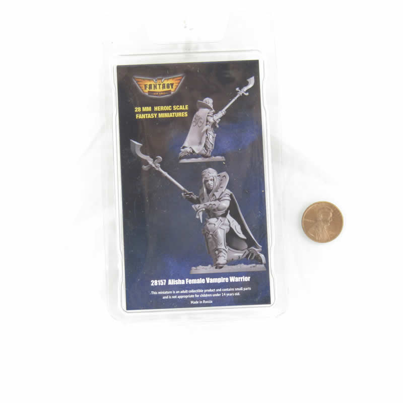 FLM28157 Alisha Female Vampire Warrior Figure Kit 28mm Heroic Scale Mi ...