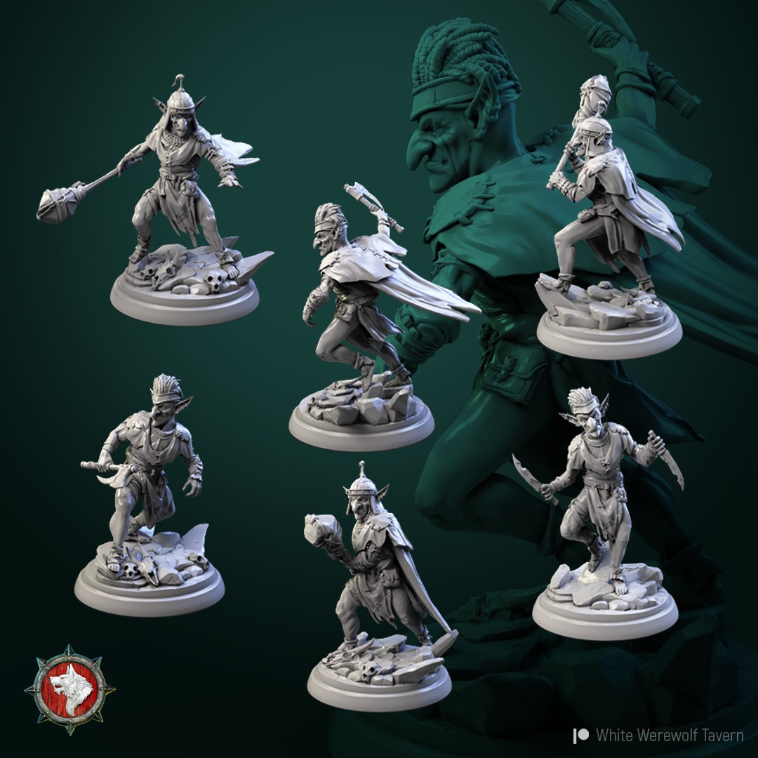 Goblin Warriors Set – Goblin Fighter Miniatures – Open Gaming Store