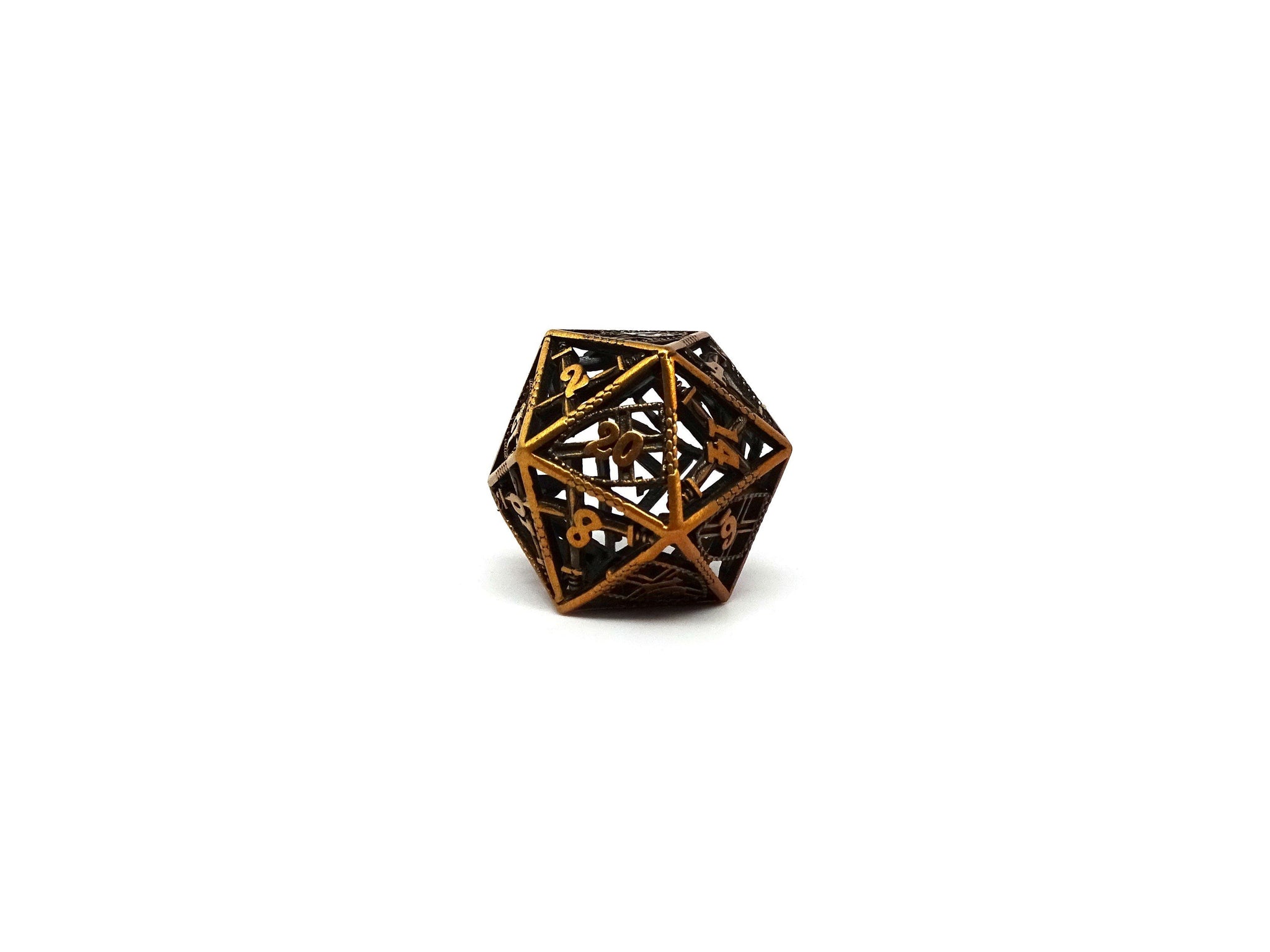 Hollow Dice of Divine Retribution - Legendary Gold D20 – Open Gaming Store