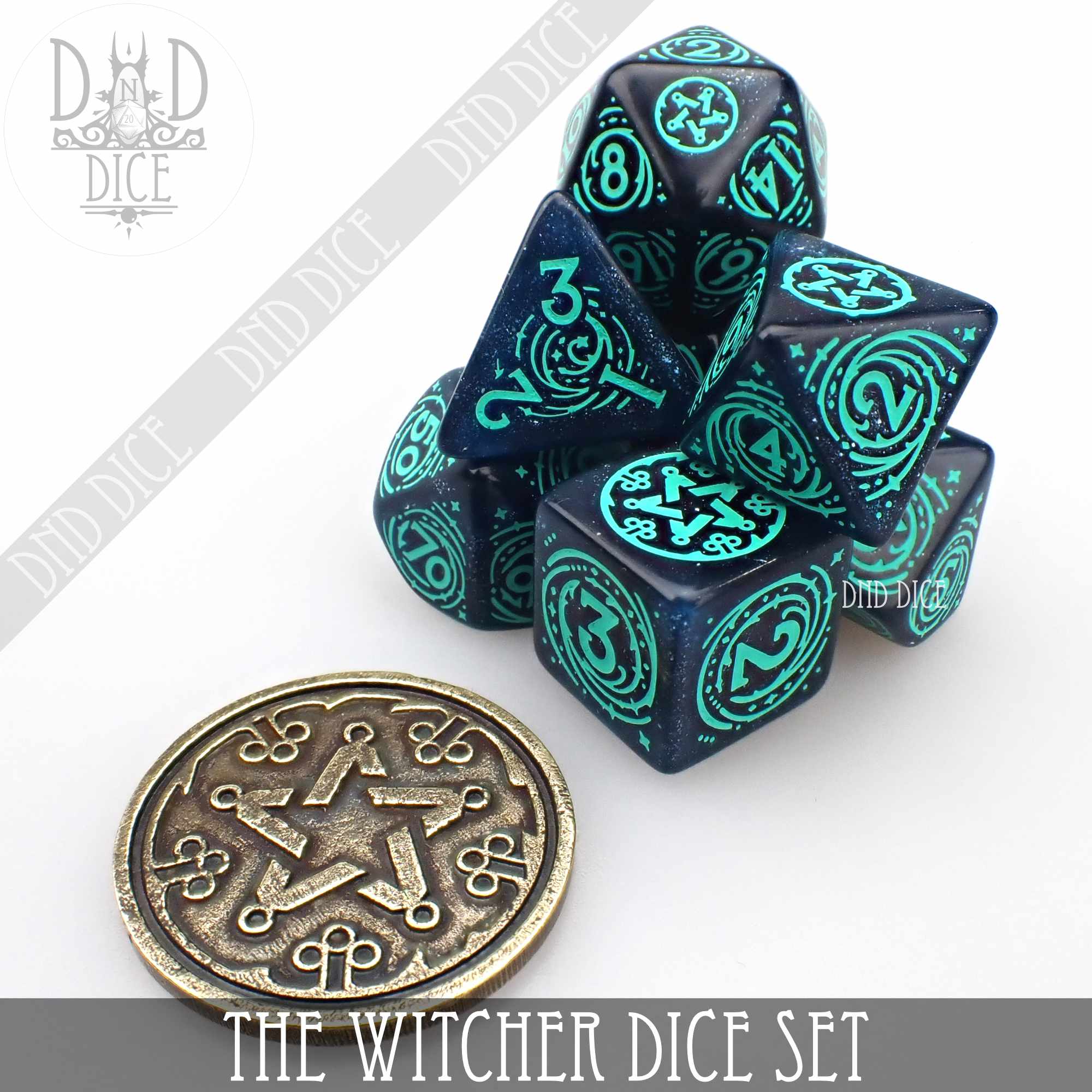 The Witcher Dice Set and Coin - Yennefer – Open Gaming Store