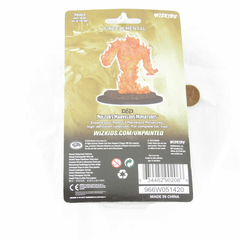 Fire Elemental Unpainted Miniature | Nolzur's Marvelous D&D WZK90206 ...