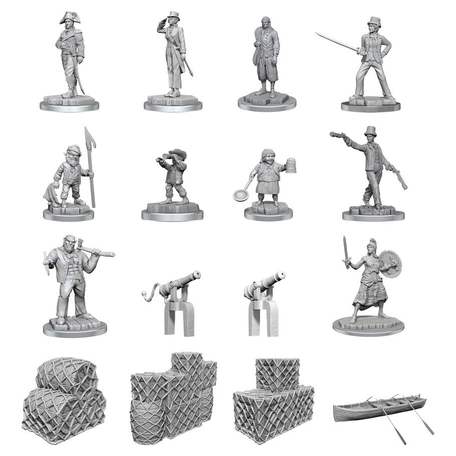 WZK90593 Ships Crew Boxed Set Miniature Figure WizKids Deep Cuts Unpai ...