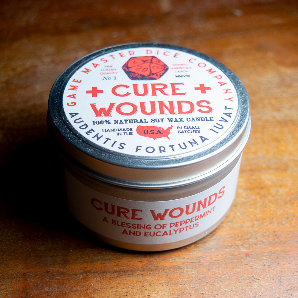 Cure Wounds Gaming Candle – Open Gaming Store