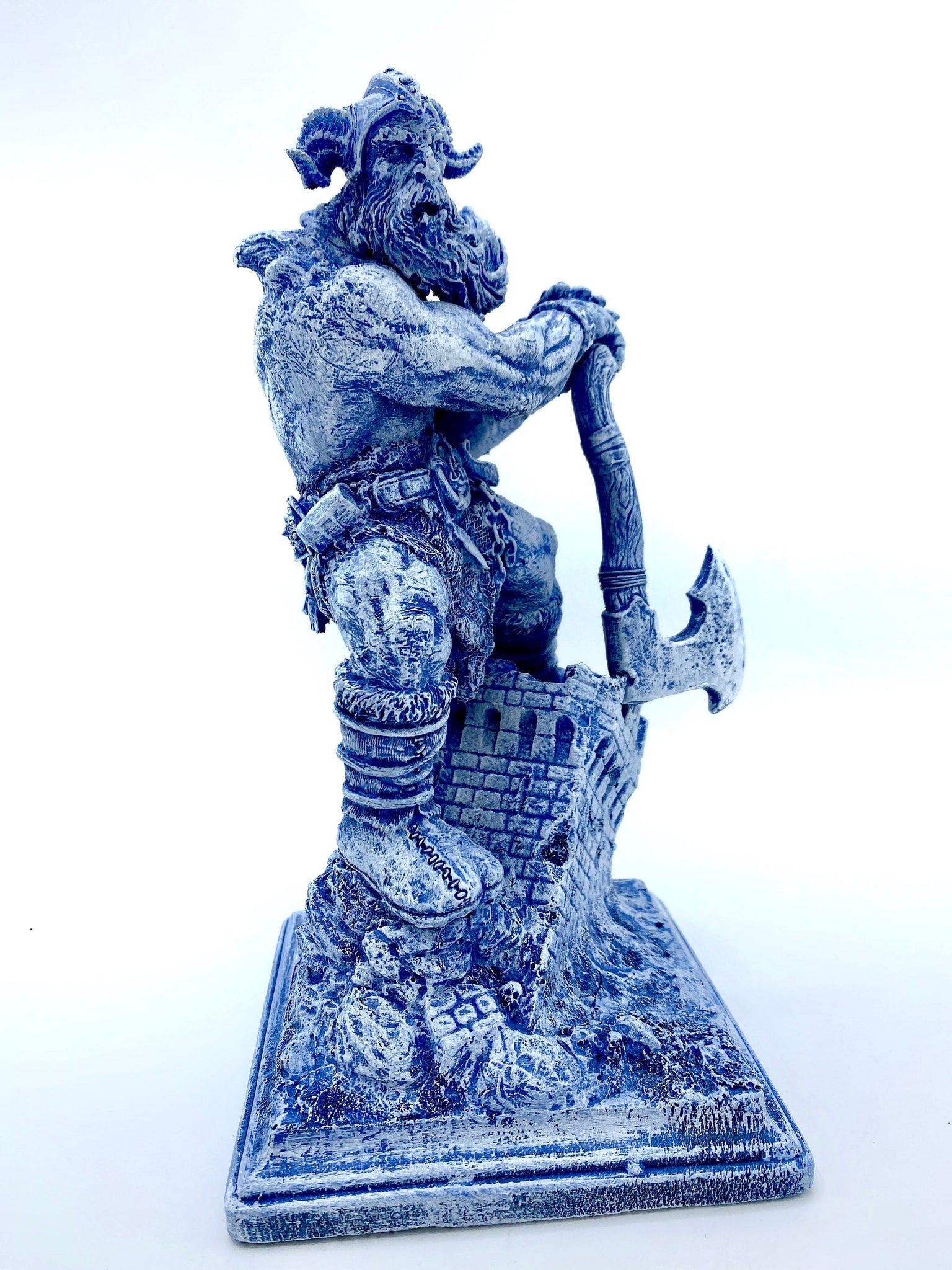 Frost Giant Statue, Hand Painted Resin Sculpture | Mythical Viking Cre ...