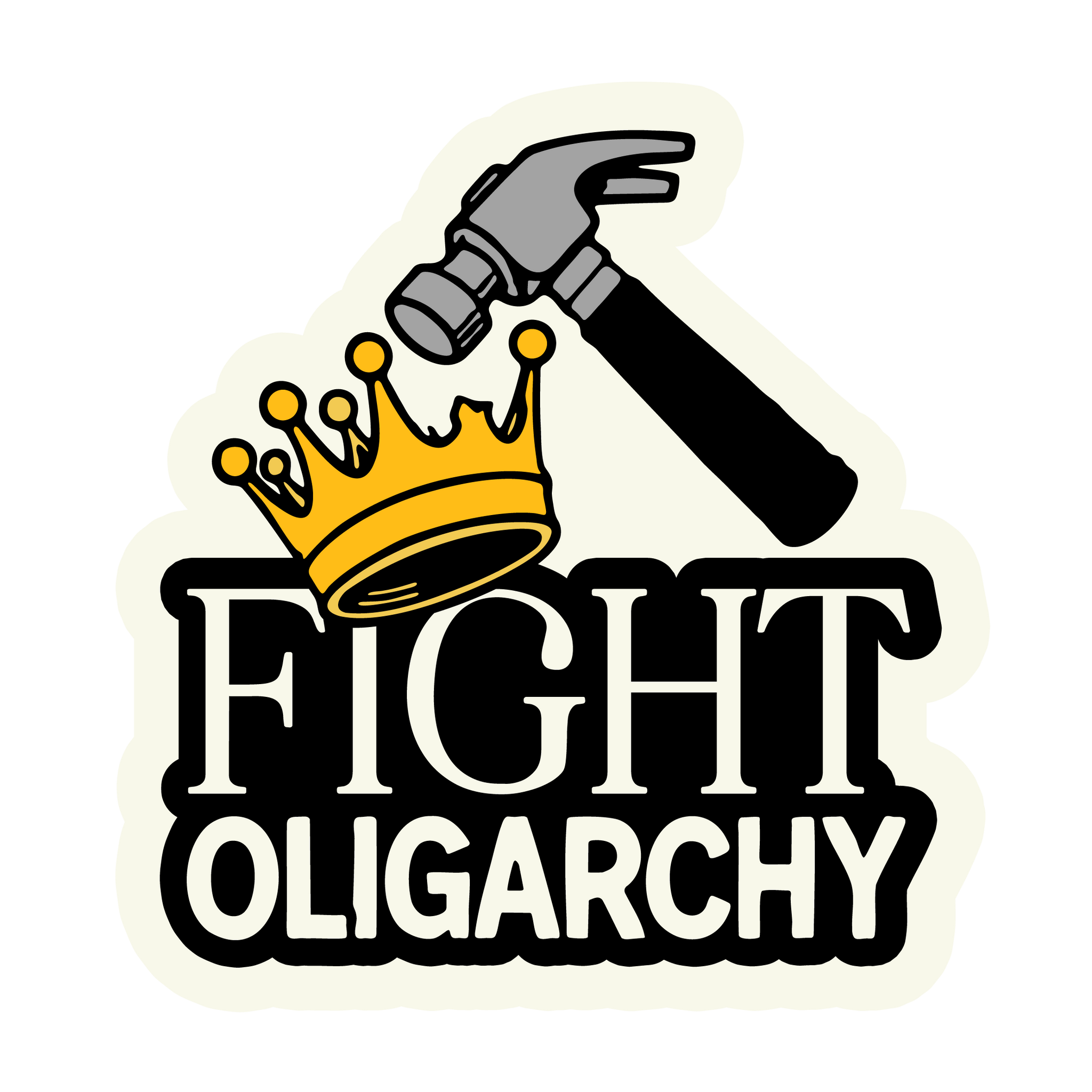 Fight Oligarchy Vinyl Sticker – Open Gaming Store