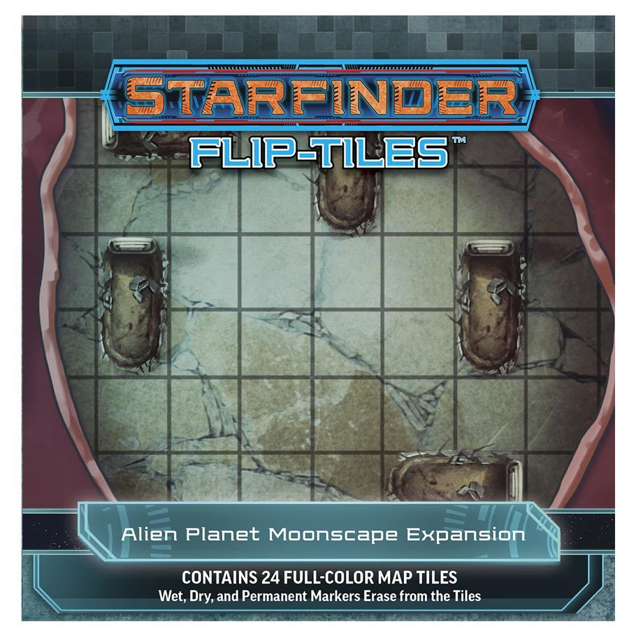 Starfinder: Flip-Tiles - Alien Planet Moonscape Expansion – Open Gaming ...